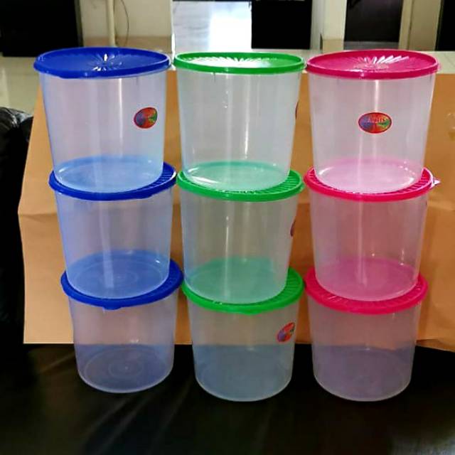 Jual 9 PCS Toples Plastik Sealware Premium 5 liter | Kedap Udara | Tempat Kerupuk | Shopee Indonesia