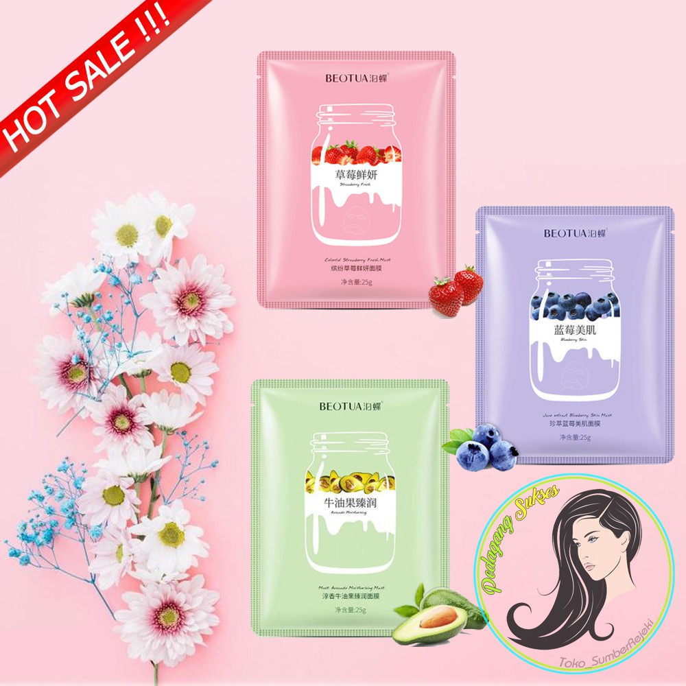Jual Beotua / Beo Tua Yogurt Fruit Sheet Mask / Masker Yogurt / Masker ...