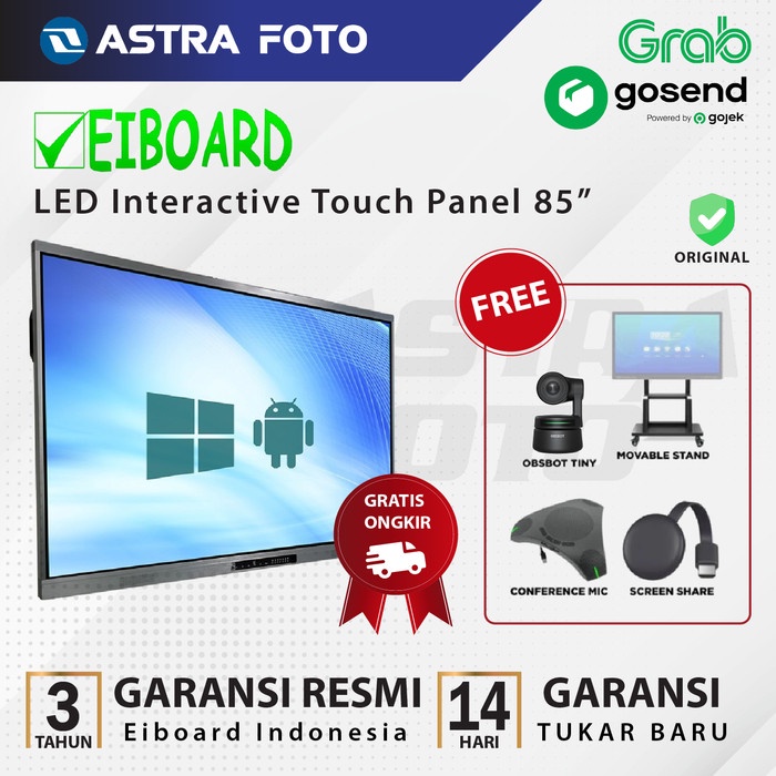 Jual EIBOARD LED Interactive Touch Panel 85 inch - Touchscreen Monitor ...
