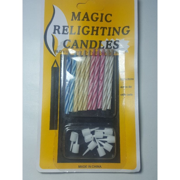 Jual Lilin Magic Relighting Candles isi 10pcs / lilin magic grosir ...