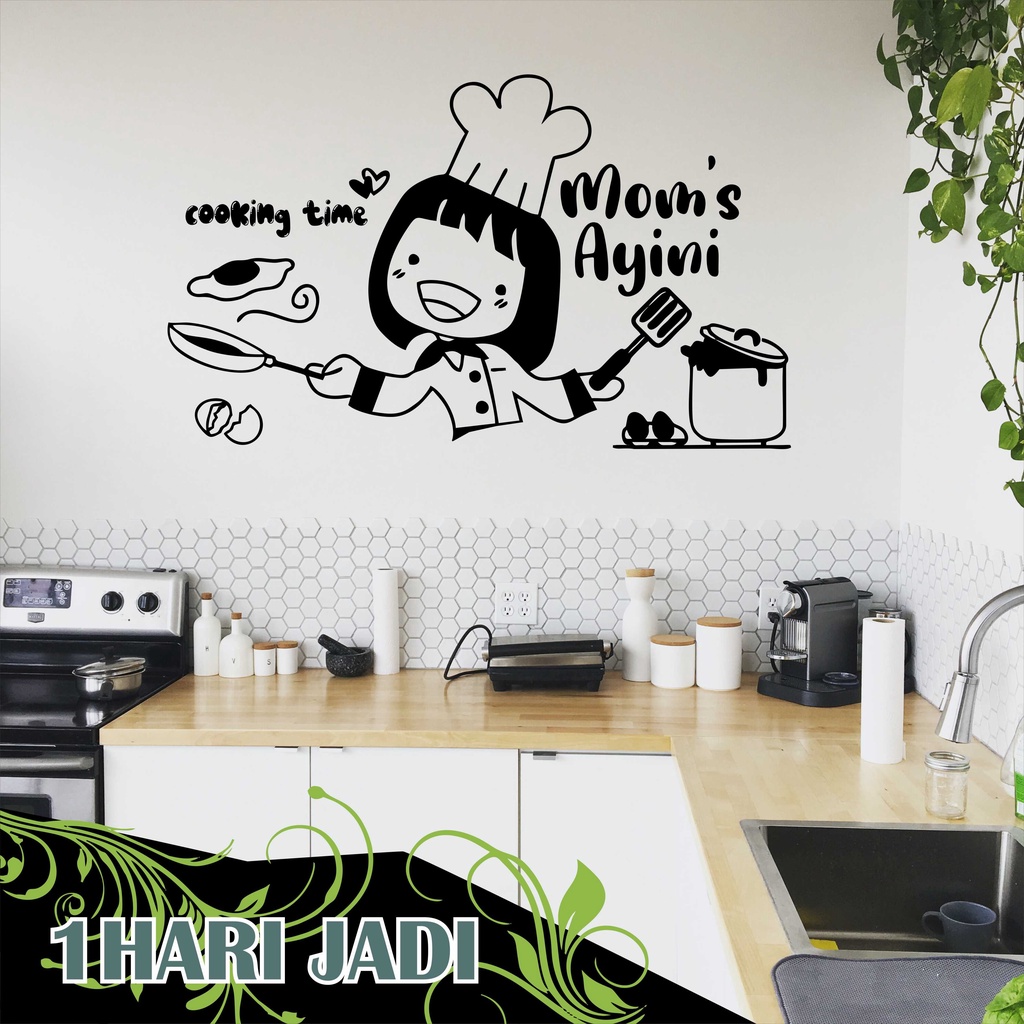 Jual Wall Stiker Dinding Kitchen Dapur Mom's Hiasan dinding Cutting ...