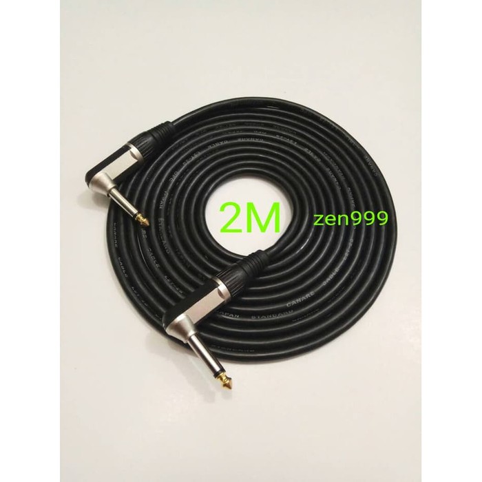 Jual kabel gitar/kabel gitar jack L to L 2 meter full | Shopee Indonesia