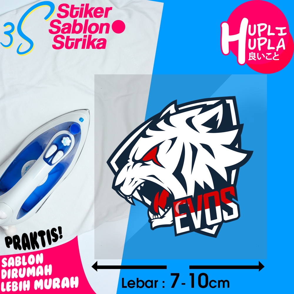 Jual Stiker Sablon Setrika Evos SG Singapore Team Esport Sticker Emblem ...