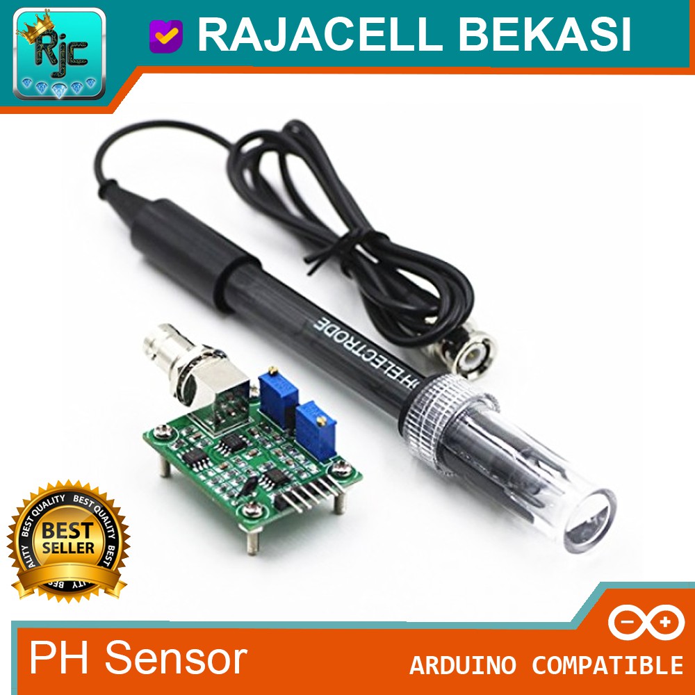 Jual PH Sensor Module V.1.1 with PH Probe with MSP340 shield Arduino | Shopee Indonesia