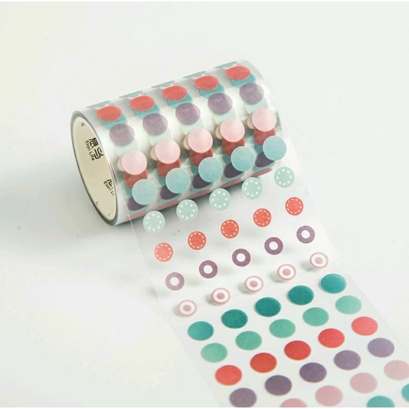 Jual STIKER ROLL AESTHETIC / DOT WASHI STICKER / STIKER / STIKER DOT ...