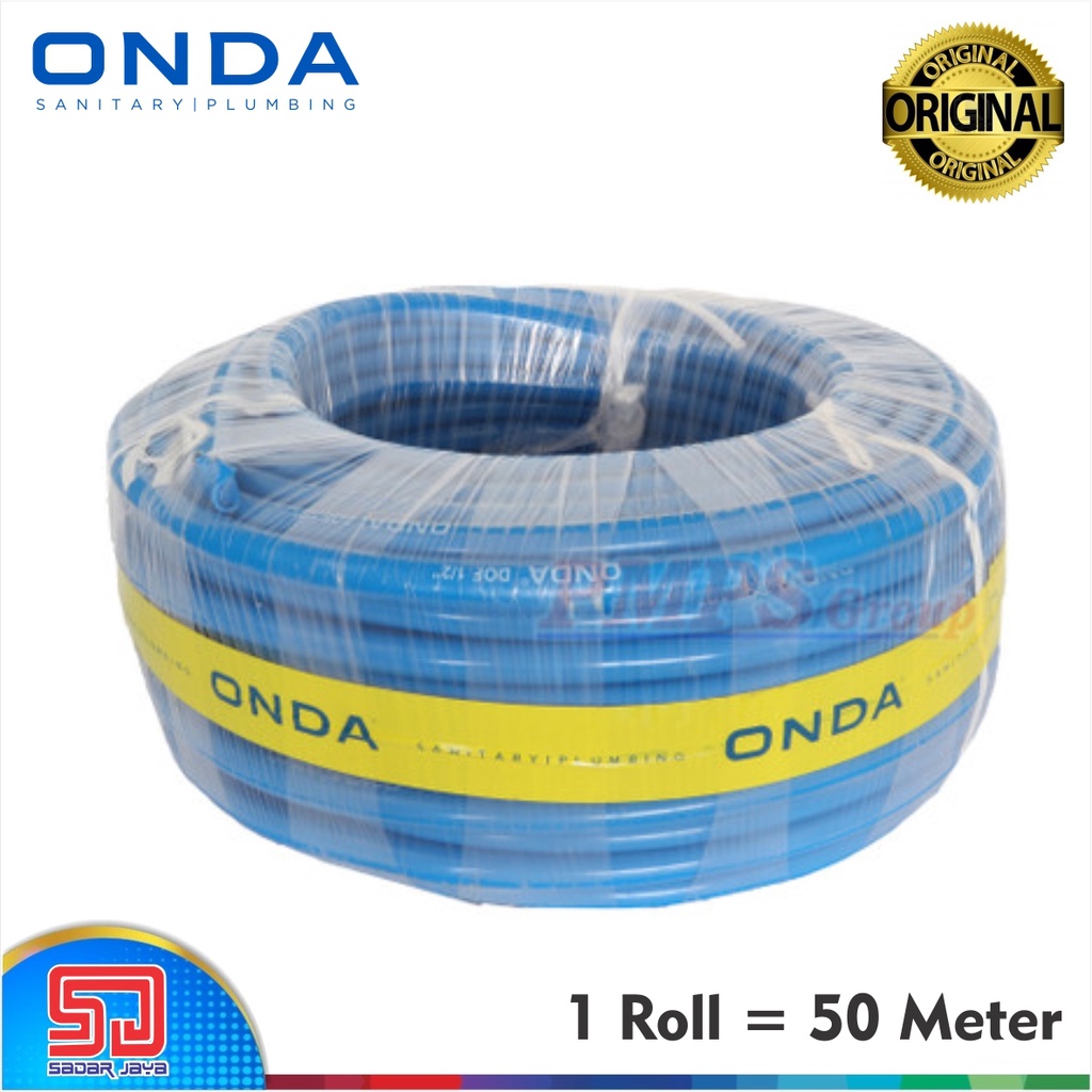 Jual ONDA Dof Biru Selang Air 1" Slang Taman Flexible Lentur 50 meter | Shopee Indonesia