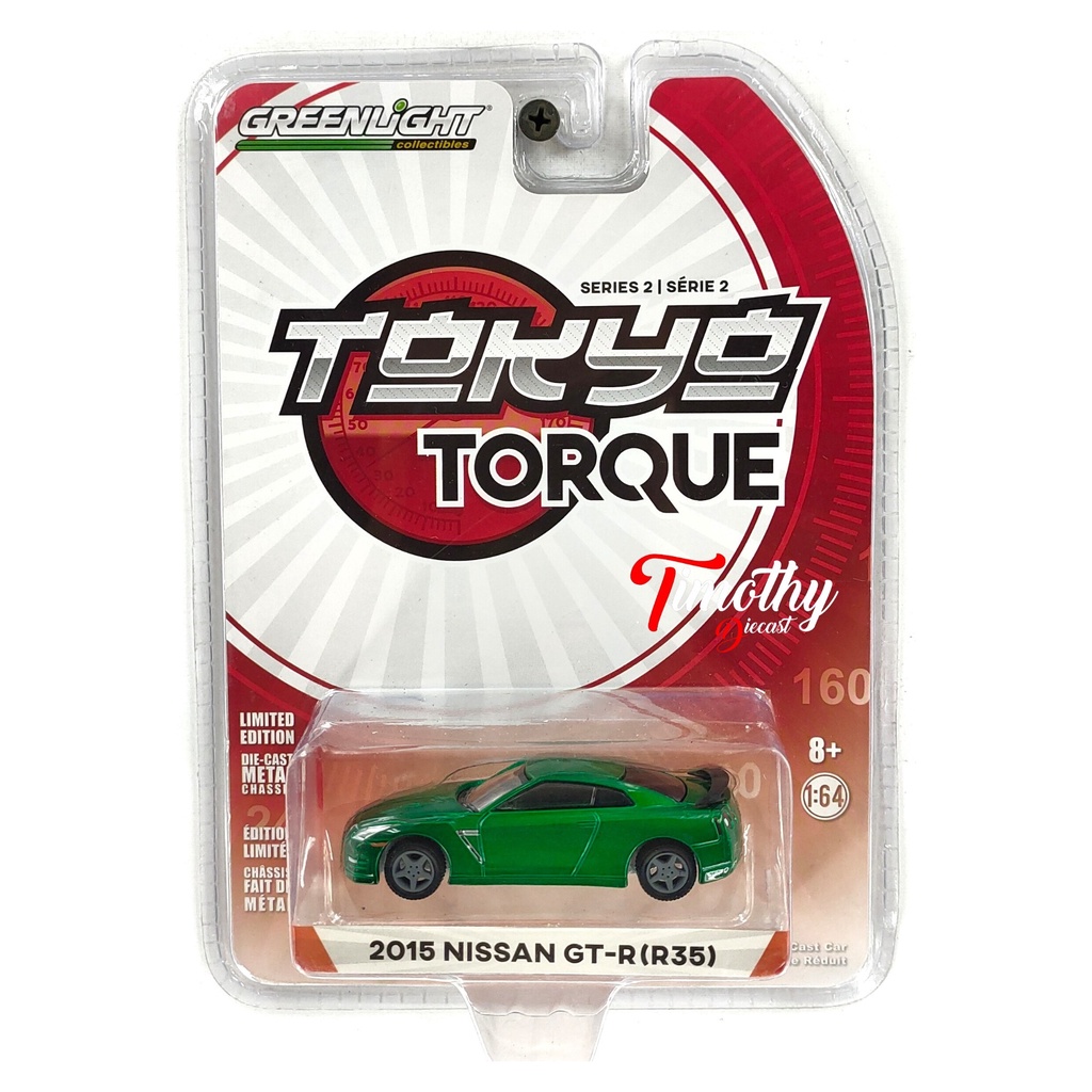 Jual Greenlight Green Machine 2015 Nissan GTR R35 Ban Karet | Shopee ...