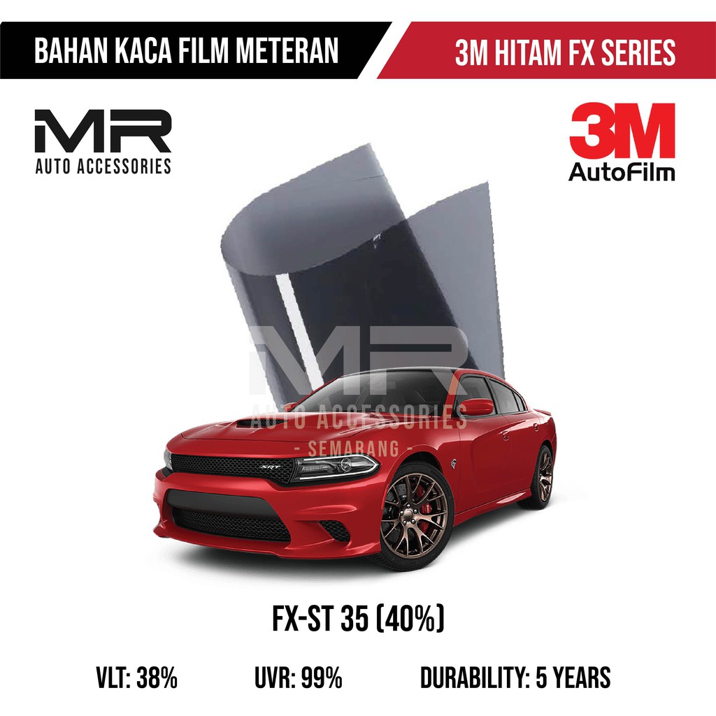 Jual Kaca Film 3M Auto Film FX Hitam / Kaca Film Mobil Riben / Stiker ...
