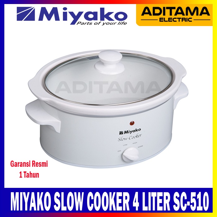 Jual MIYAKO SLOW COOKER 4 LITER SC-510 SC510 | Shopee Indonesia