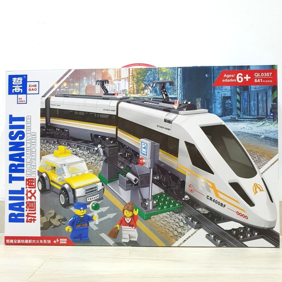 Jual Brick ZheGao QL0307 Trains High Speed Passenger Train 60051 | Shopee Indonesia