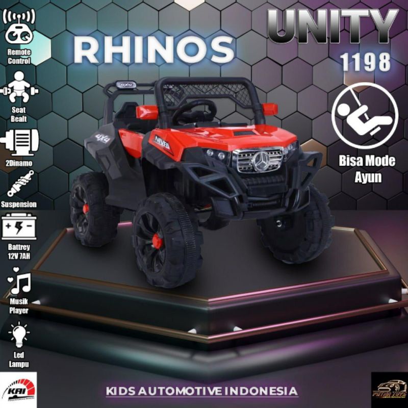 Jual Mobil aki anak UNITY RHINOS / CASTELLO | Shopee Indonesia