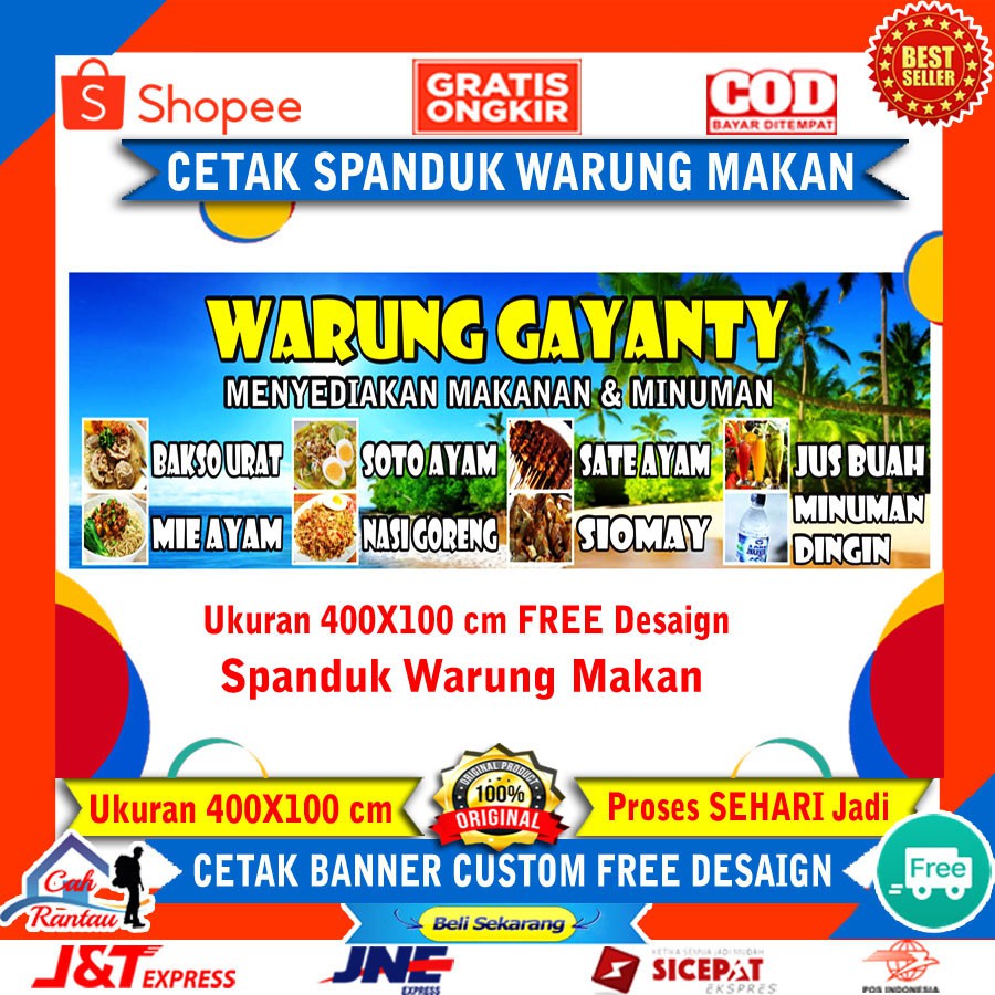 Jual Percetakan Custom Cetak Spanduk Warung Makan Banner Rumah Makan ...