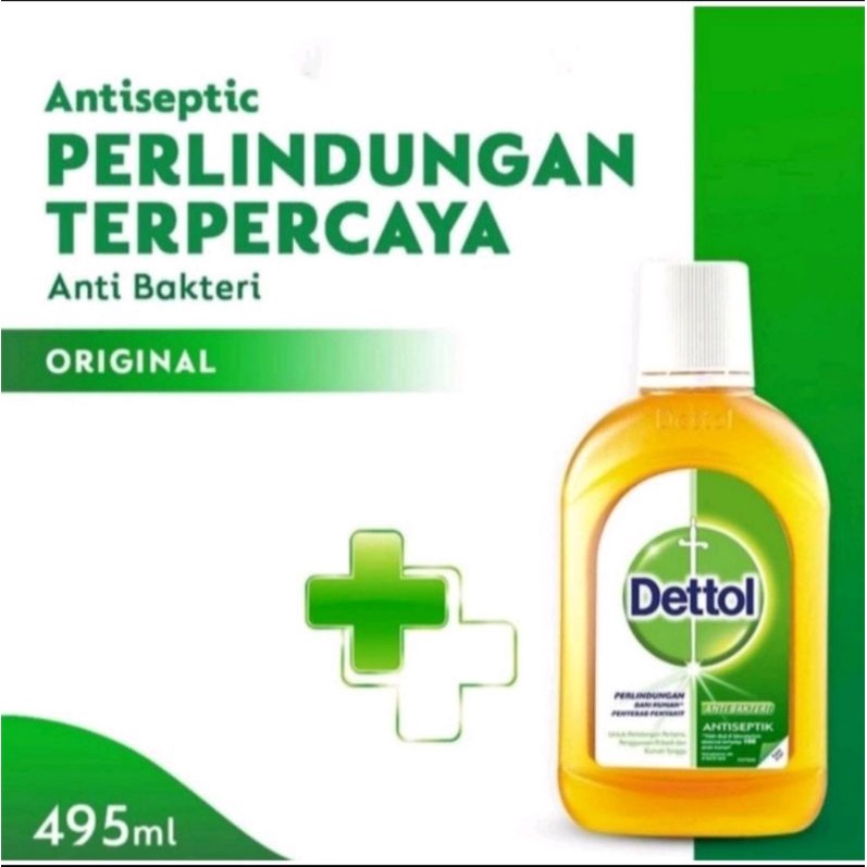 Jual DETOL ANTISEPTIK 495 ML + Free Merchandise | Shopee Indonesia