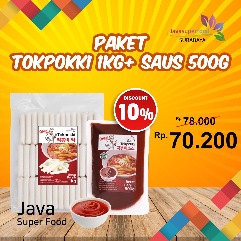 Jual Paket Tteokbokki tokpokki 1kg + Saus Tokpokki 500g | Shopee Indonesia