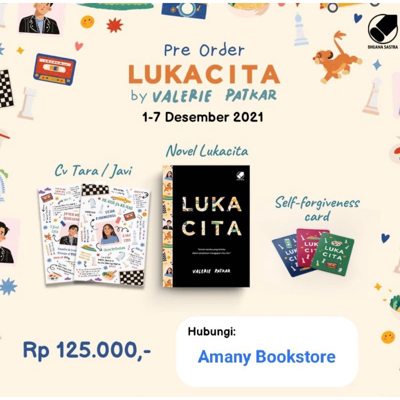Jual Novel Valerie Patkar - Luka Cita, Serangkai, Claires, dan ...