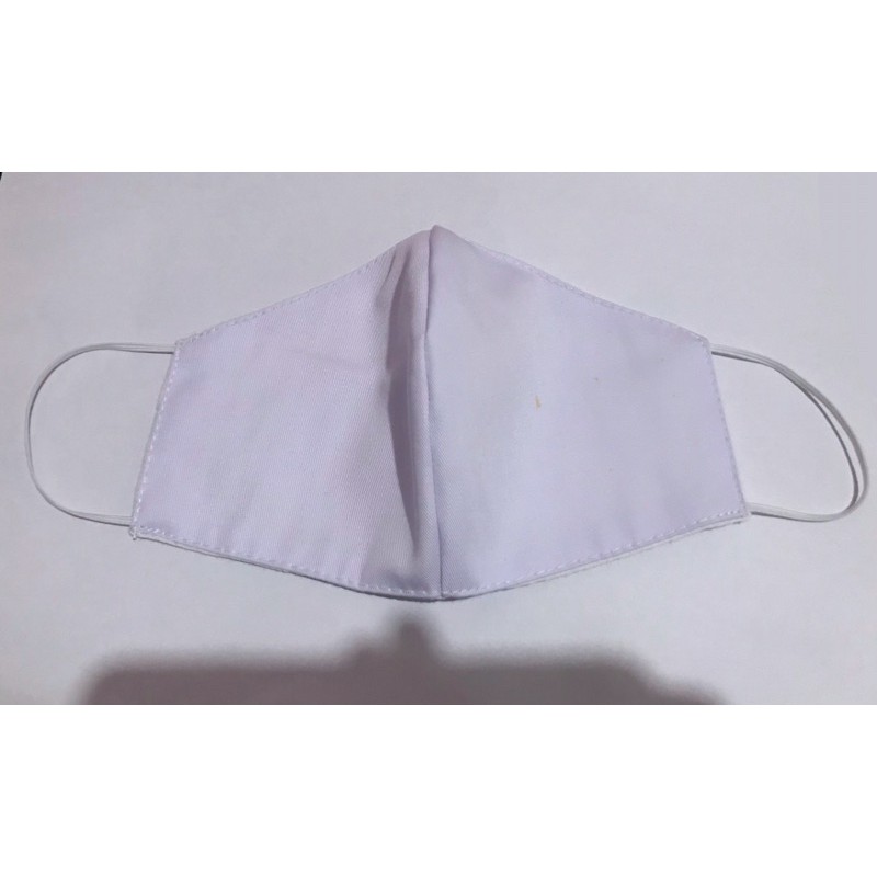 Jual MASKER KAIN NON MEDIS PUTIH POLOS MIN 3PCS ( BISA UNTUK TIE DYE ...