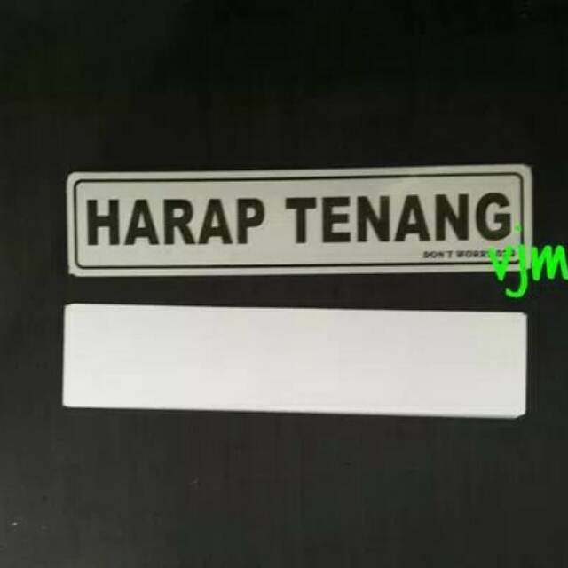 Jual Papan peringatan pvc harap tenang, sign label acrylic,sign board ...
