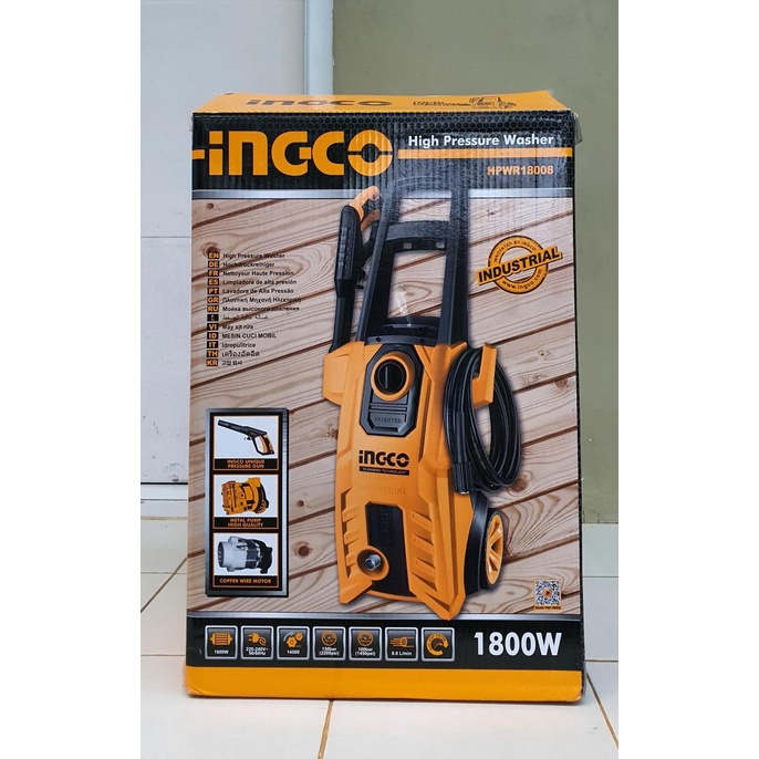 Jual Mesin Pompa Cuci Steam Mobil Jet Cleaner (150 Bar) INGCO HPWR18008 ...