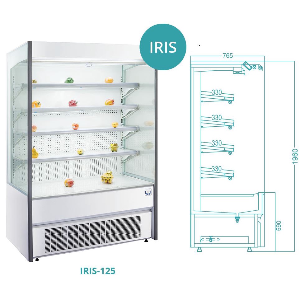 Jual GEA IRIS-125 Multideck Opened Chiller Self Contained Pendingin ...