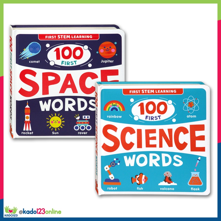 Jual 100 First Space Words / 100 First Science Words - First STEM ...