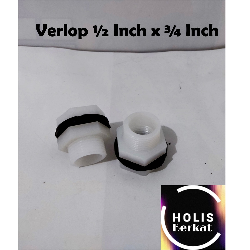 Jual Vlok Ring Mur PVC Tandon Vault Ring Verlop Toren 1/2 x 3/4 Inch ...