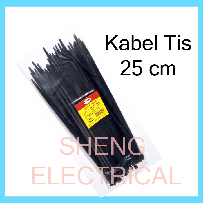 Jual Kabel Tis Cable Tie Kabel Ties 25 cm 250 mm Tali Ikat 25cm Cable Ties 250mm | Shopee Indonesia