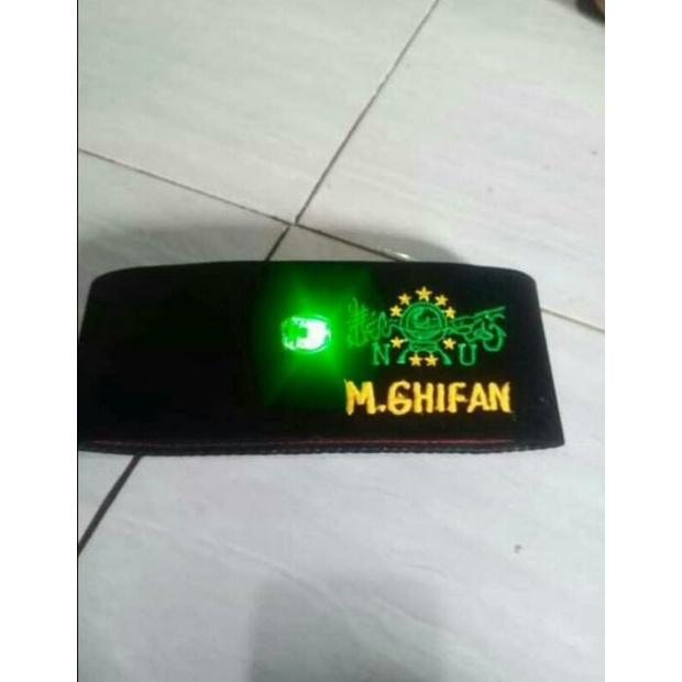 Jual PECI LED BORDIR NU HIJAU NU MERAH PUTIH NU GOLD FREE NAMA ...