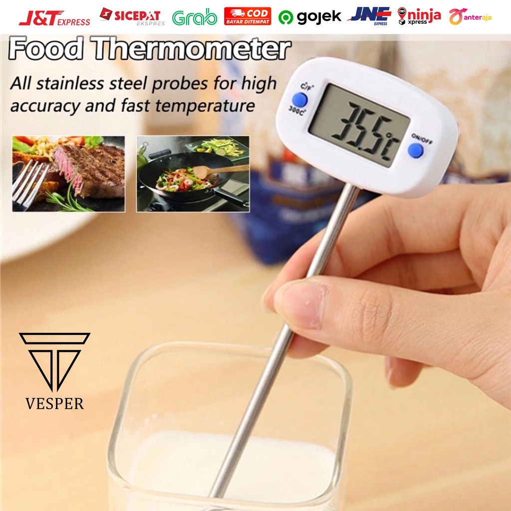Jual Thermometer dapur digital / thermometer kopi / alat ukur suhu ...