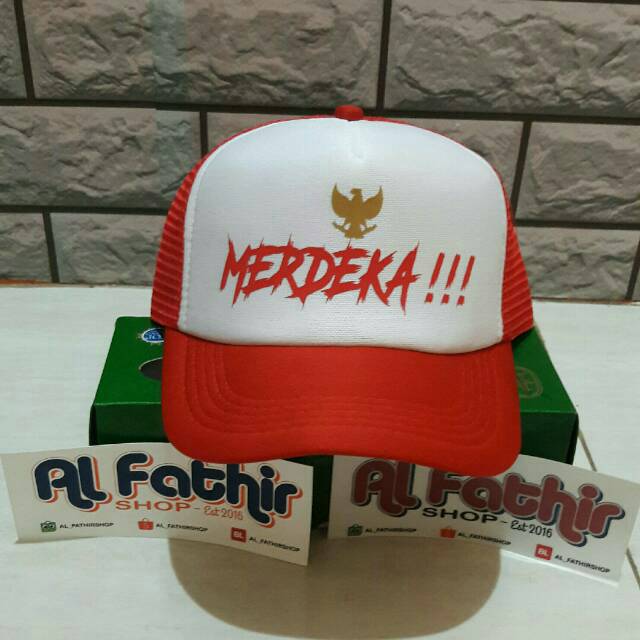 Jual Topi Merdeka!!! - Trucker Jaring - Merah Putih - Polyflex (murah ...
