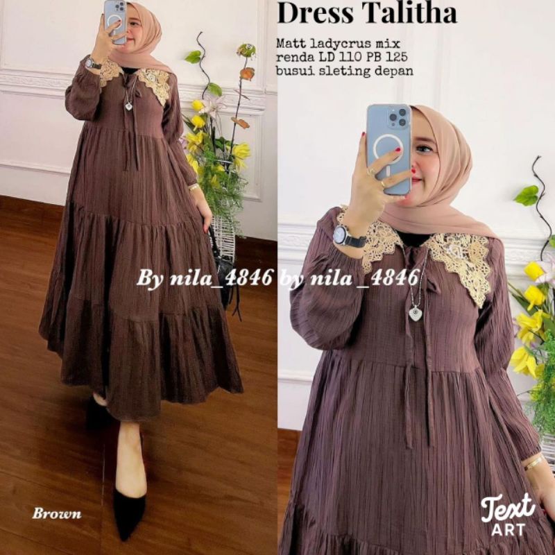 Jual DRESS TALITHA ( LABEL MADANI ) | Shopee Indonesia