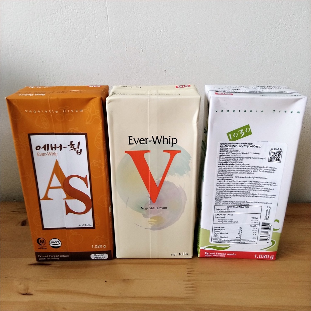 Jual Ever-Whip Non Dairy Whipped Cream / Everwhip Whipping Krim Nabati ...