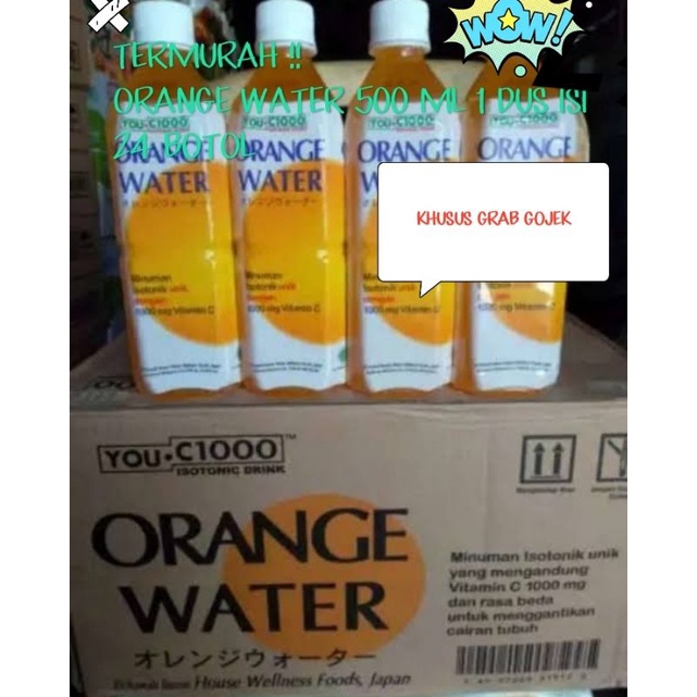 Jual You C 1000 / You c1000 Water Orange uc1000 uc 1000 Botol 500ml x 1 ...