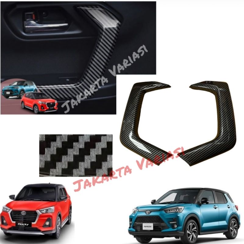 Jual Panel side shifter toyota raize daihatsu rocky 2021 hitam carbon ...