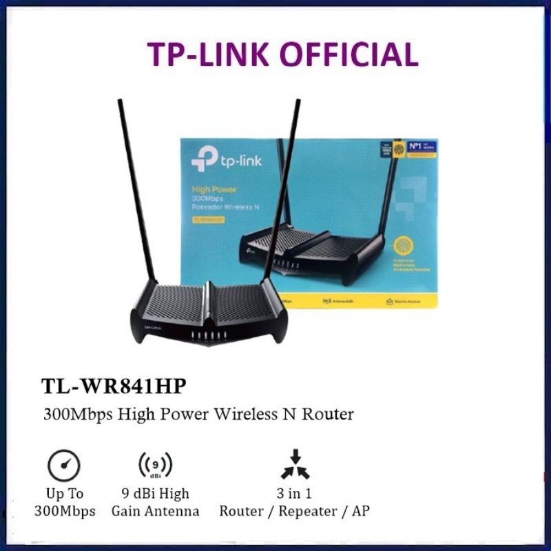 Jual TP-LINK Wireless Router High Power N300 || TPLink TL-WR841HP ...