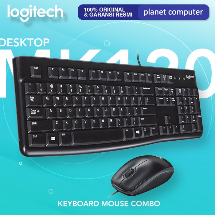 Jual Logitech MK120 Keyboard Mouse Combo Usb | Shopee Indonesia