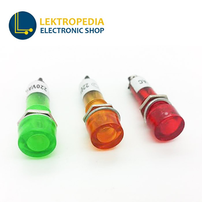 Jual Pilot Lamp AC 220V Kecil Lampu Panel Listrik Plastik VAC 220 ...