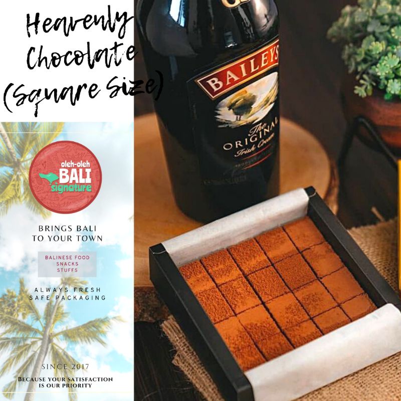 Jual Heavenly Chocolate Bali (Square Size) (8 Rasa) (FREE EXTRA PACKING ...