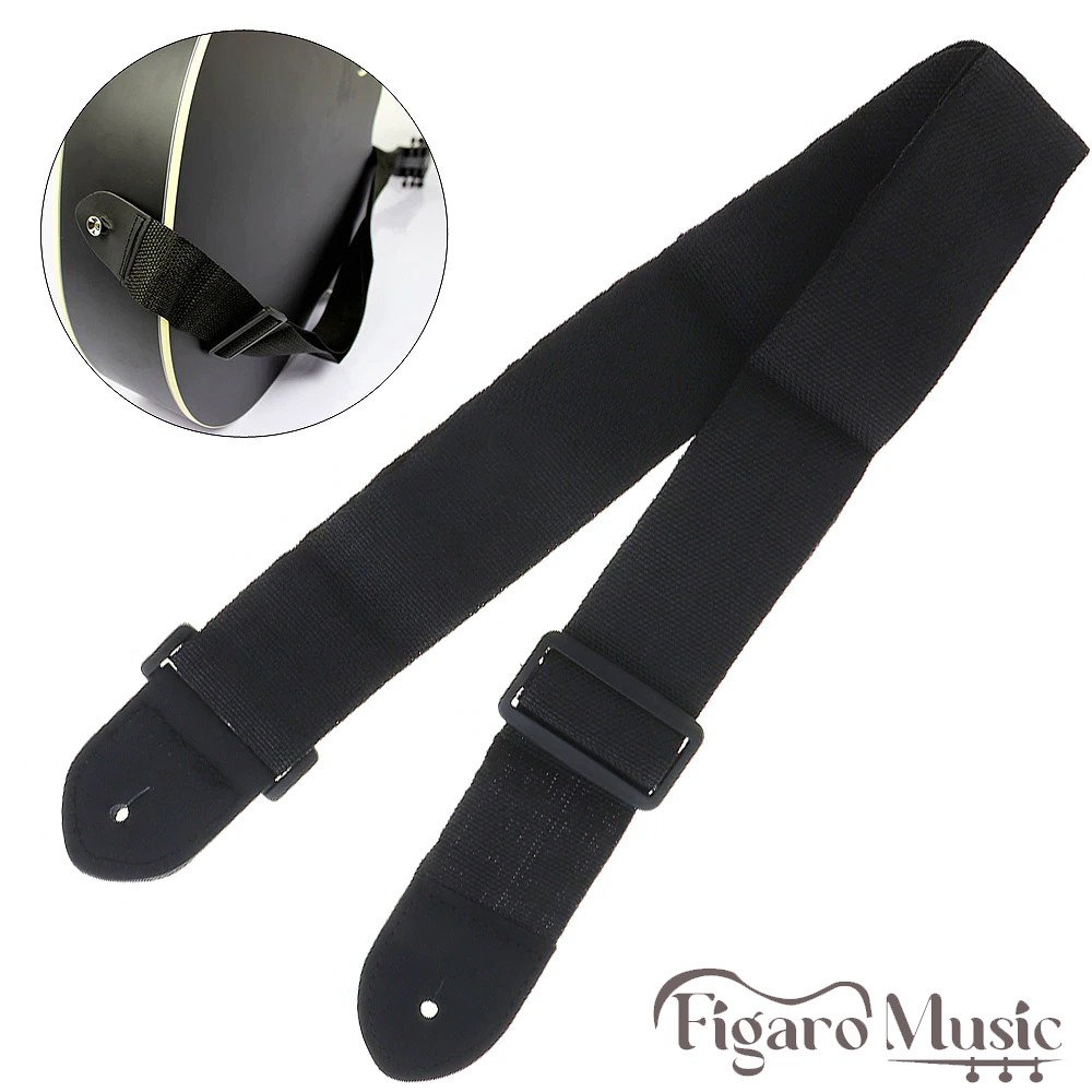 Jual Strap / Tali Gitar - Hitam Polos - Guitar Strap | Shopee Indonesia
