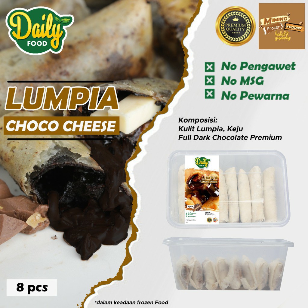 Jual LUMPIA CHOCO CHEESE (FROZEN FOOD) | Shopee Indonesia