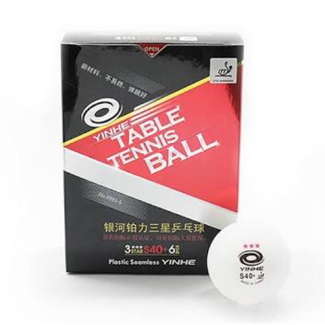 Jual Bola Tenis Meja Pingpong Yinhe 3 Star 40+ Tanpa Sambungan Resmi ITTF | Shopee Indonesia