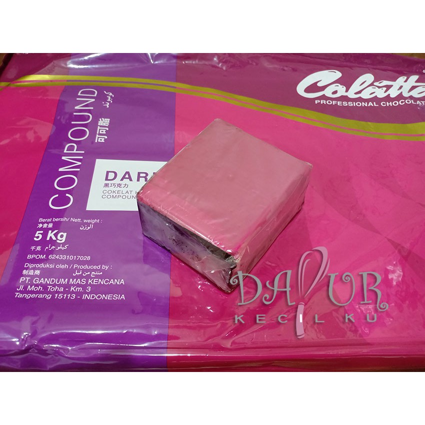 Jual Dark Chocolate Colatta 250 gram repack / Dark Compound / DCC ...