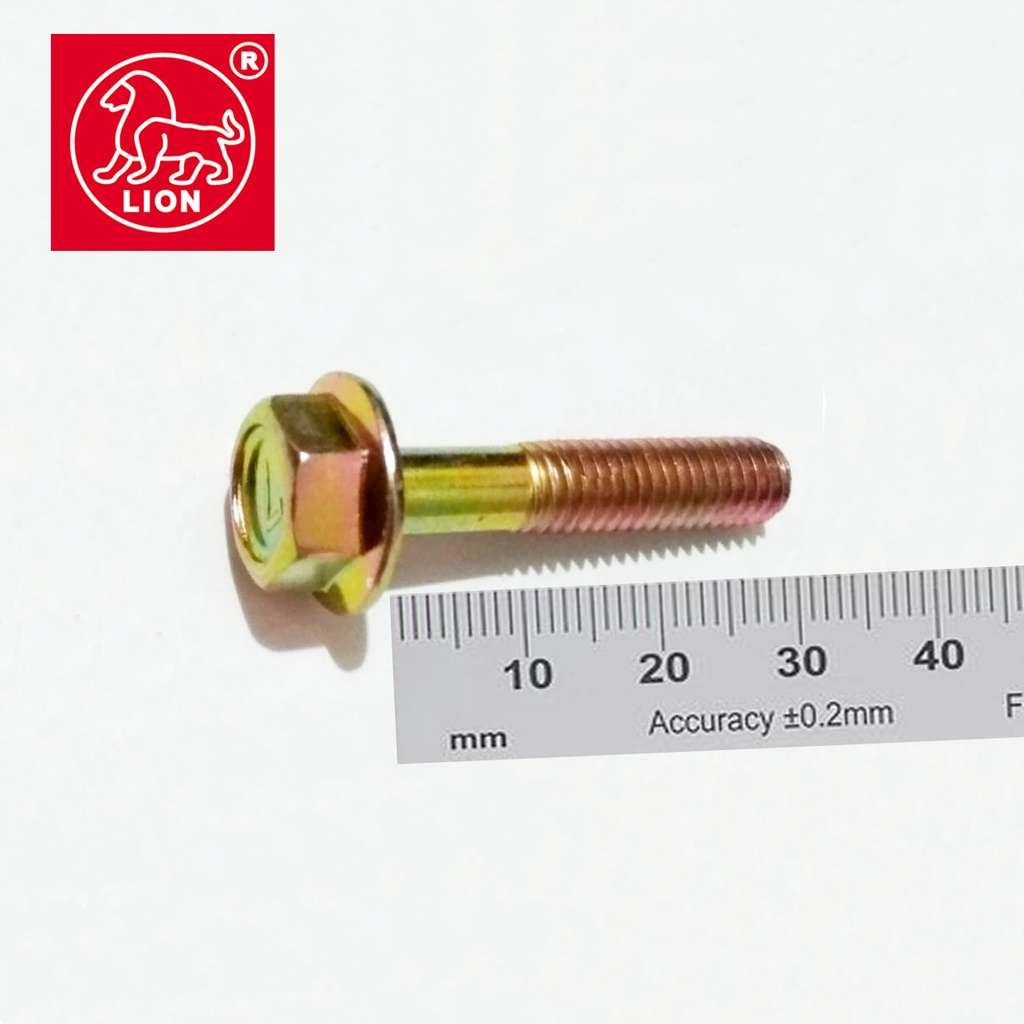 Jual M6x30 Flange Bolt Kuning (Baut Topi) | Shopee Indonesia