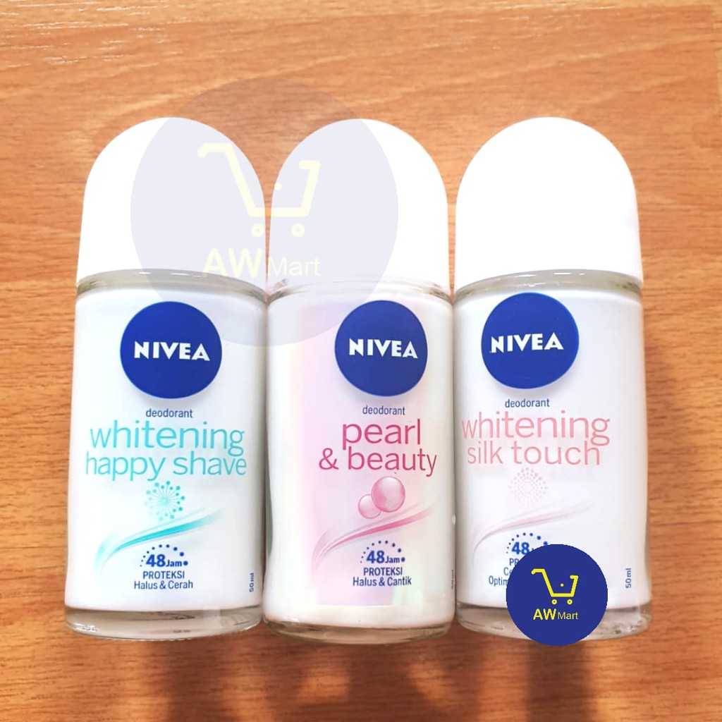 Jual NIVEA DEODORANT 50ML ROLL ON Whitening & Pearl Mutiara ...