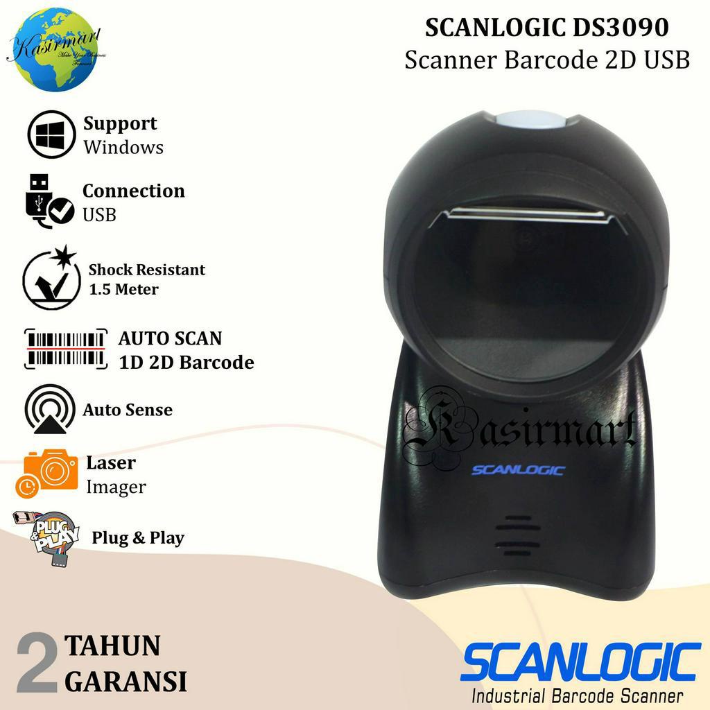 Jual 2D Scanlogic DS3090 Barcode Scanner USB QR Code Efaktur 147 DS ...