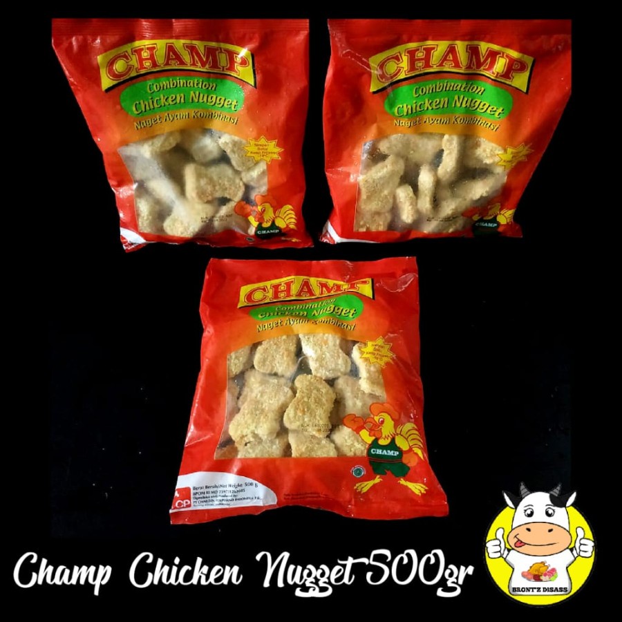 Jual CHAMP CHICKEN NUGGET 500GR - FROZEN FOOD - BRONTZ JOGJA | Shopee ...