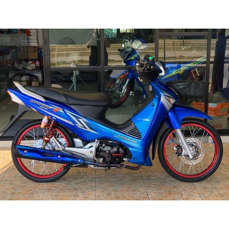 Jual striping wave 125i Supra x 125 biru | Shopee Indonesia
