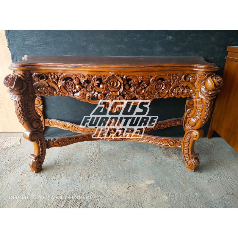 Jual MEJA CONSOLE FULL UKIR JATI MEWAH (meja hias jati mewah meja ...