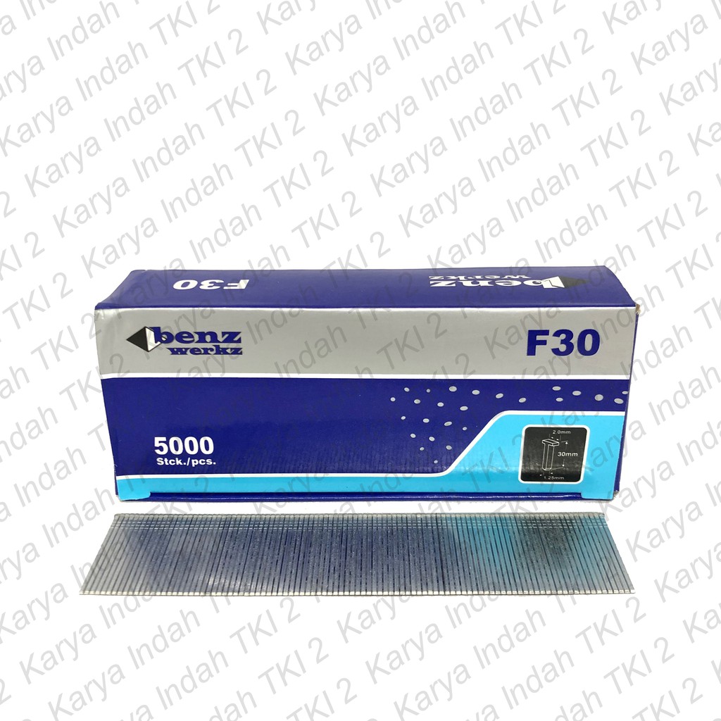 Jual Isi Paku Tembak F 30 BENZ Nailer Gun Refill 30mm F30 5000PCS ...