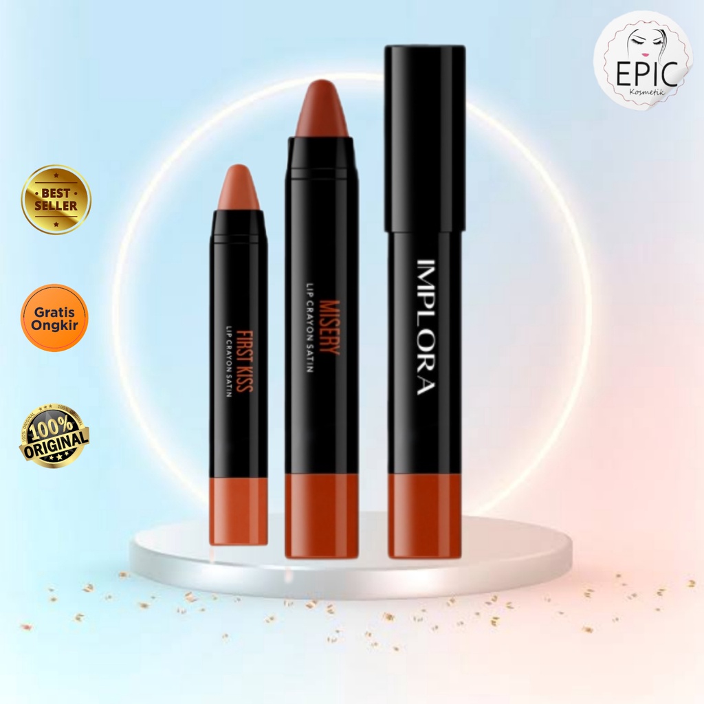 Jual IMPLORA Lip Crayon Satin 3,5gr / IMPLORA Lip Crayon Satin | Shopee ...