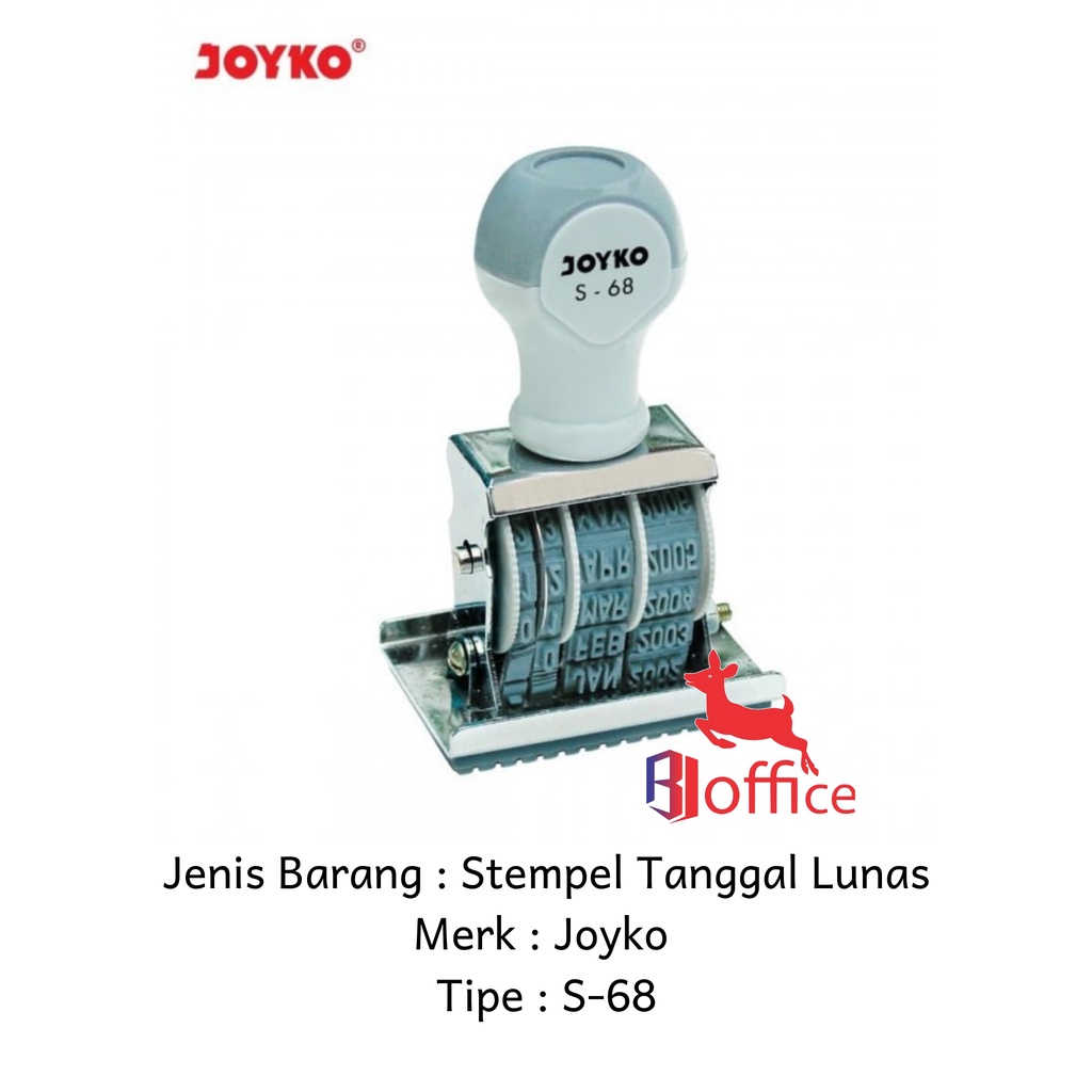 Jual Stempel Tanggal Lunas / Date Stamp Joyko S-68 | Shopee Indonesia